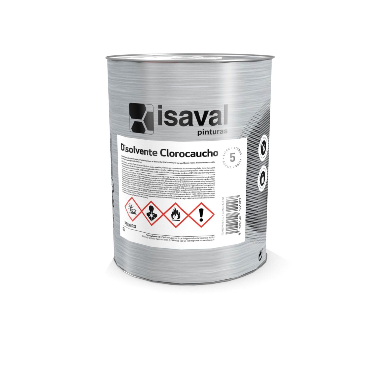 Solvant caoutchouc chloré piscine 1L - Deco Prom